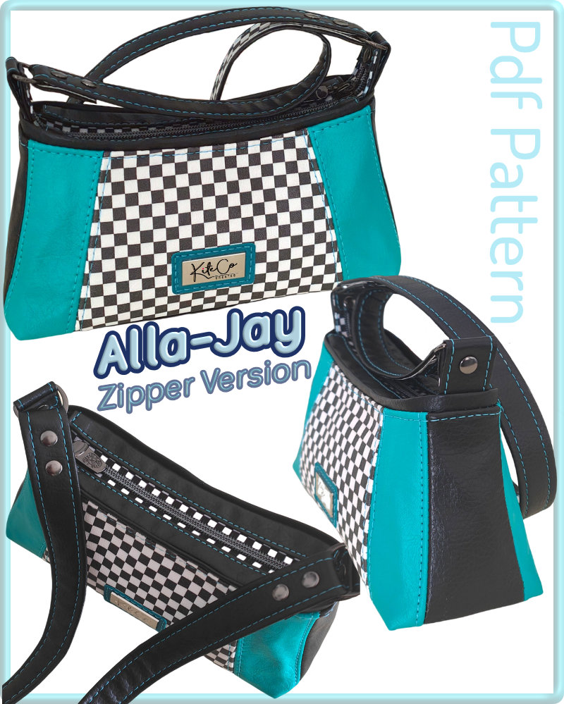 A Pdf Bag Pattern- Zipper version of Alla-Jay, Intermediate Sewing ...