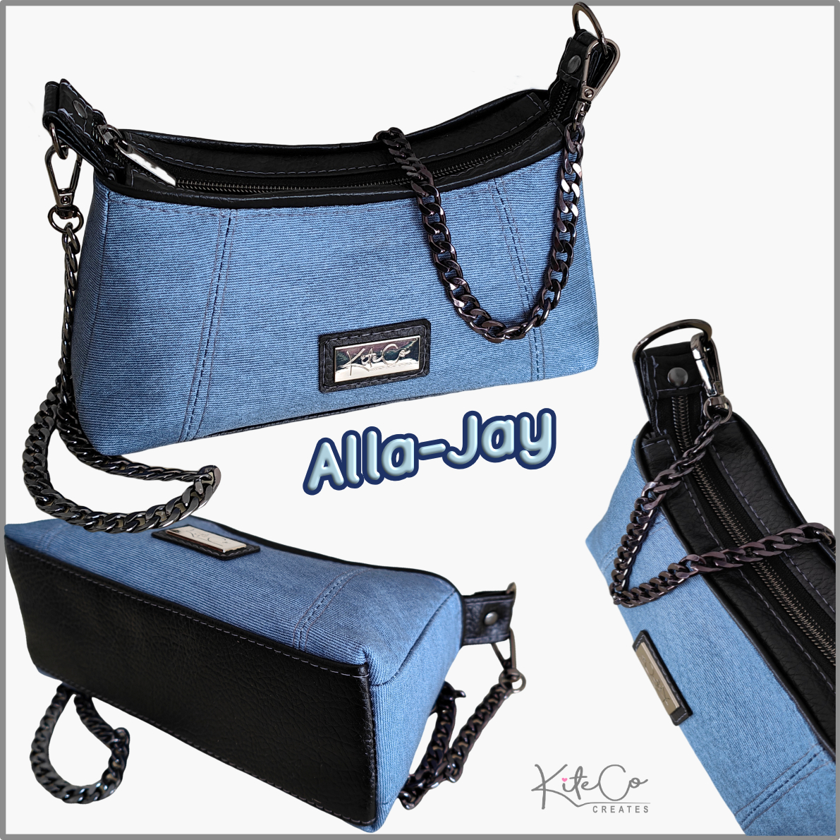 A Pdf Bag Pattern- Zipper version of Alla-Jay, Intermediate Sewing ...
